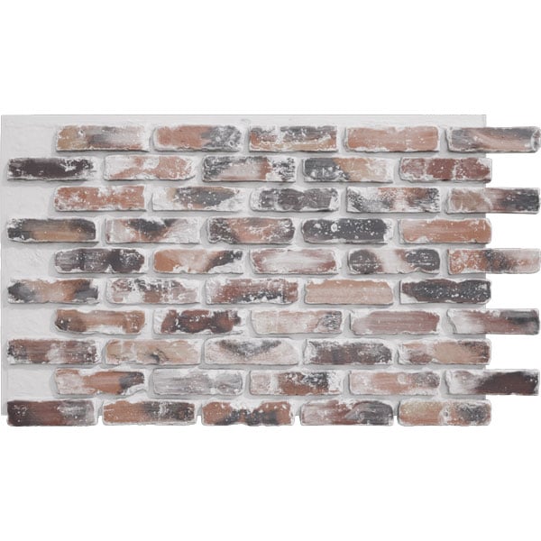 Ekena Millwork PNU26X47CBFH EverStone Aged Brick Faux Brick Panel, 46 7 ...