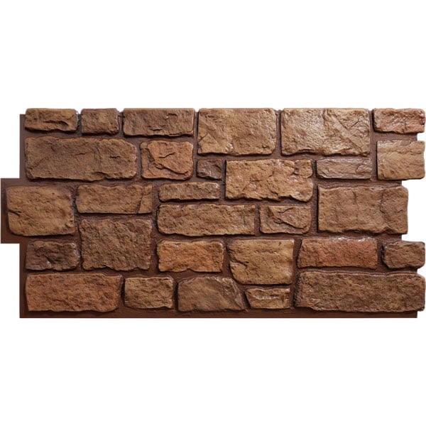 Ekena Millwork PNU24X48HCCP EverStone Cobblestone Faux Stone Panel, 48 ...