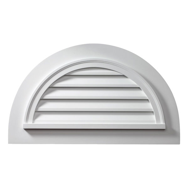 Fypon, Ltd. HRLV36X18-6F 47-Inch W x 29-Inch H x 2-Inch P Half-Round ...