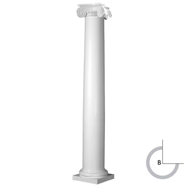 Pacific Columns, Inc. ES0808BTPSATUGA 8-Inch Dia. x 8'H