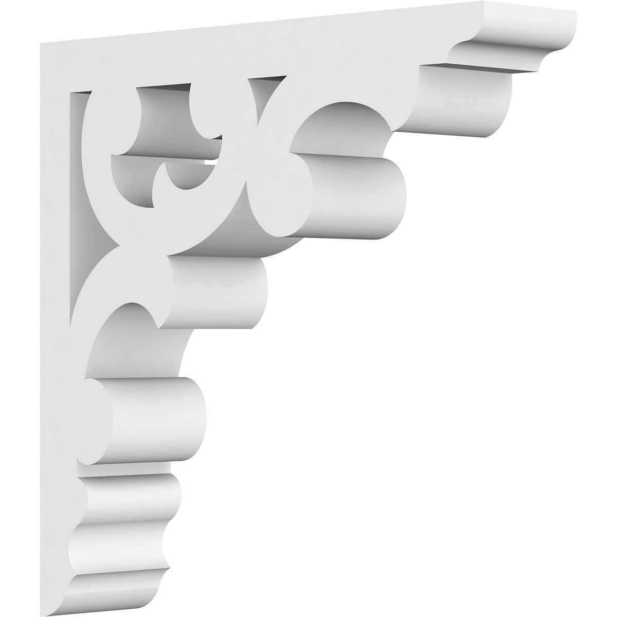 Ekena Millwork BKTPVIE Vienna Architectural Grade PVC Gingerbread Bracket