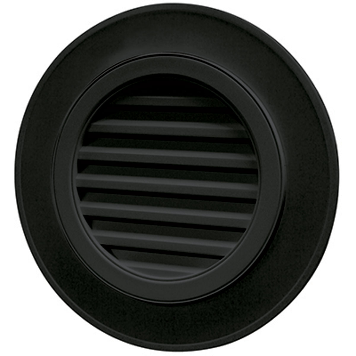 Vinyl Attic Vent Louver 18x18 Inch Round Gable Vent Louver - Black ...
