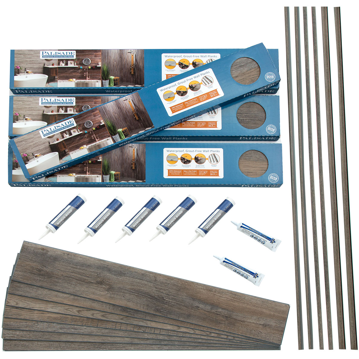 ACP PPSTSK47X07NO Palisade 7 1/4-Inch W x 46 3/4-Inch L Plank Tile ...