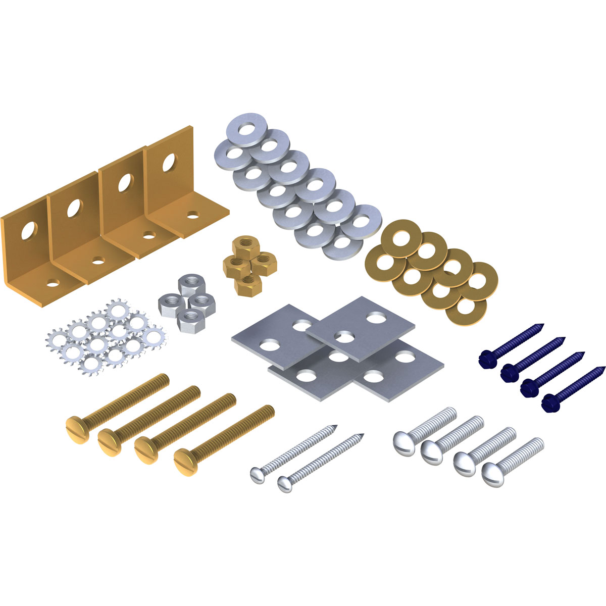 Pacific Columns, Inc. FTNEWKIT Newel Post Installation Kit (4 ...
