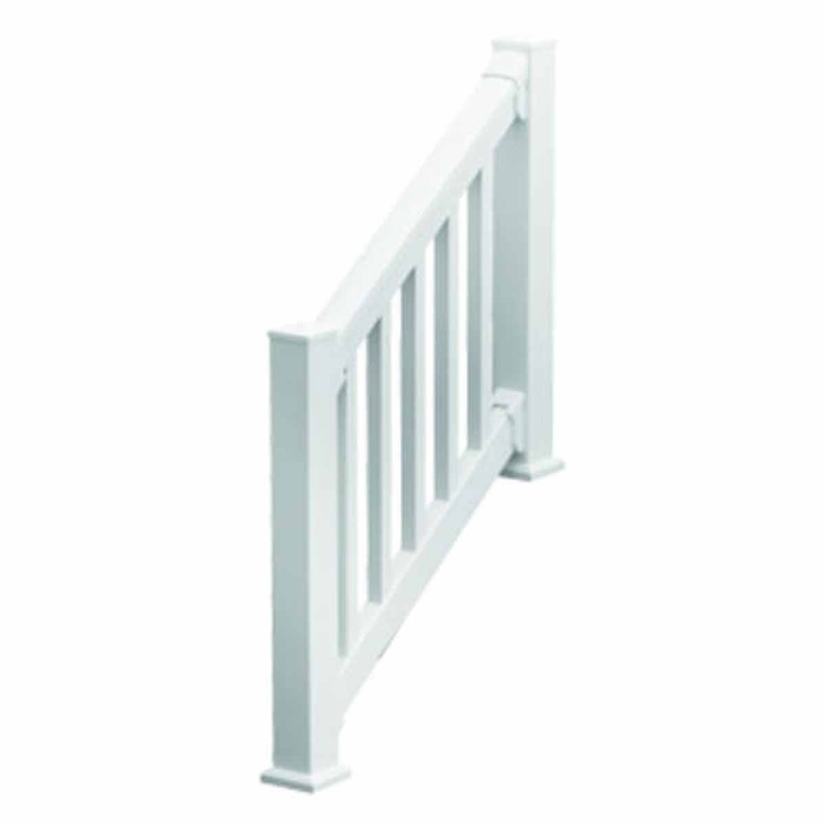 Ekena Millwork 740636SQDS_P Deluxe QuickRail Stair Kit w/ Square ...