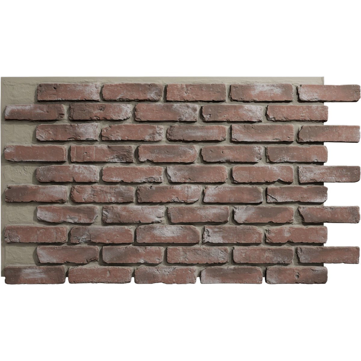 Ekena Millwork PNU26X47CBBR EverStone Aged Brick Faux Brick Panel, 46 7 ...