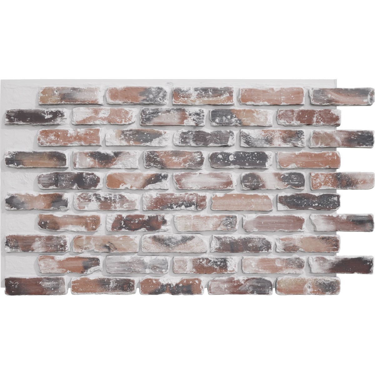 Ekena Millwork PNU26X47CBFH EverStone Aged Brick Faux Brick Panel, 46 7 ...