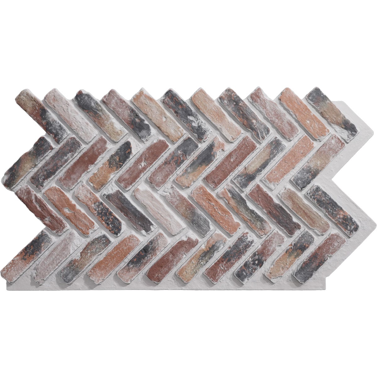 Ekena Millwork PNU25X47HB EverStone Herringbone Faux Brick Panel, 46 1/ ...