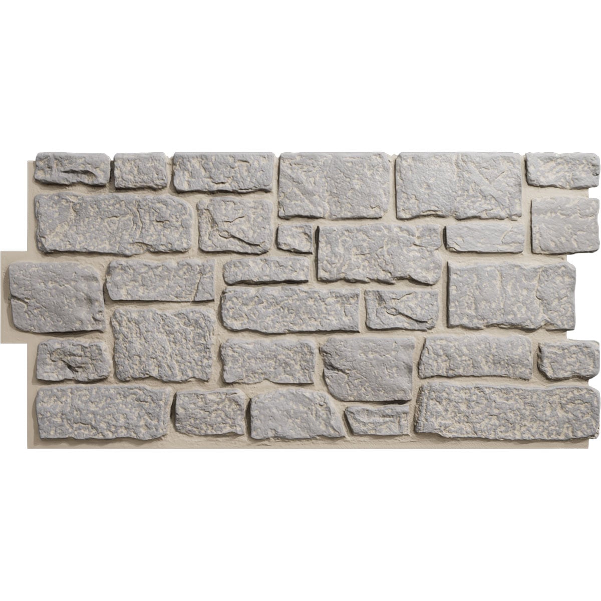 Ekena Millwork PNU24X48HCBI EverStone Cobblestone Faux Stone Panel, 48 ...