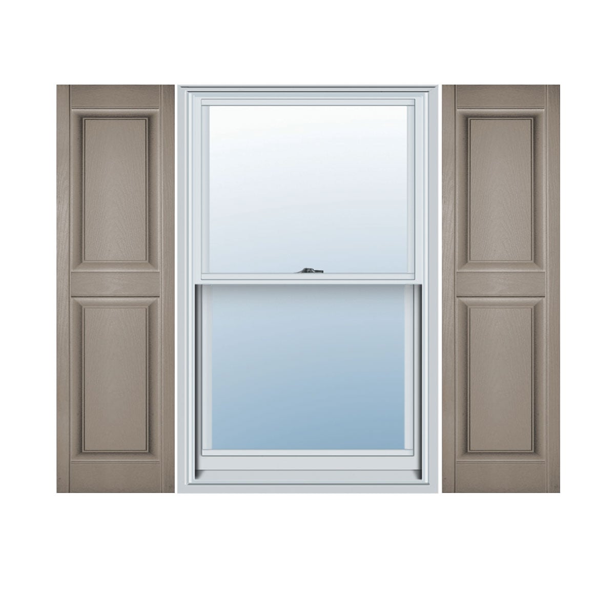 Mid-America MVPP2 Custom Size Double Panel Vinyl Raised Panel Window ...