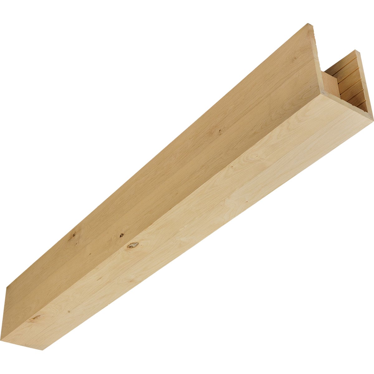 Ekena Millwork BMWSMS3C0 Americraft Smooth Real Wood Beam, 3-Sided (U-Beam)